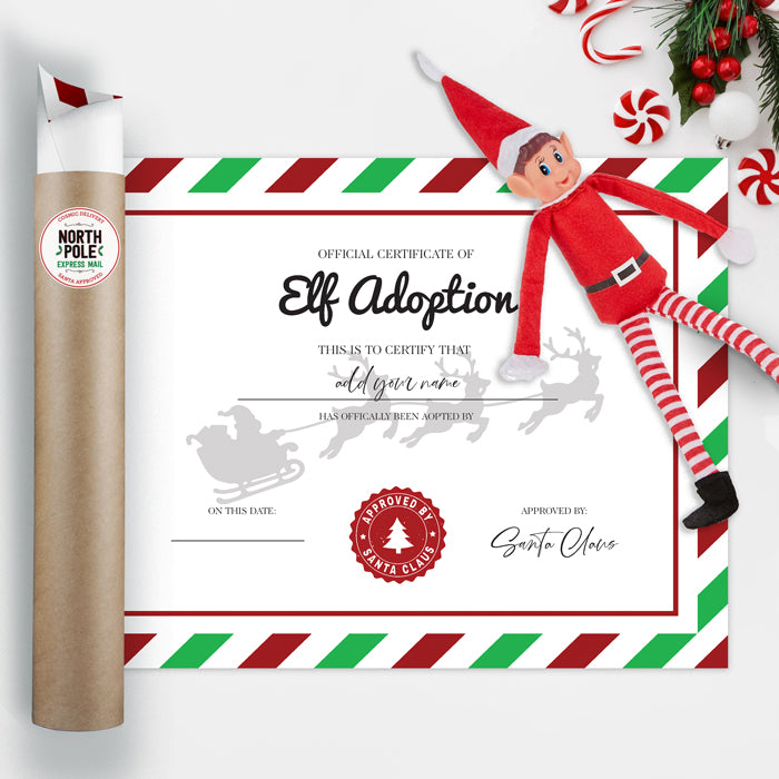 Elf Adoption Certificate – Georgie & Moon